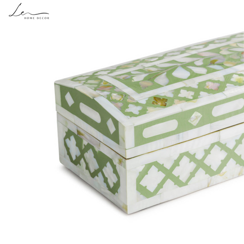 Pearl Decorative Box - Olive – Le Home Decor